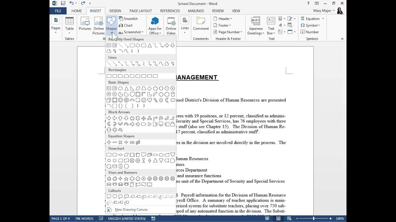Word 2013 Use Live Layout and Alignment Guides - YouTube