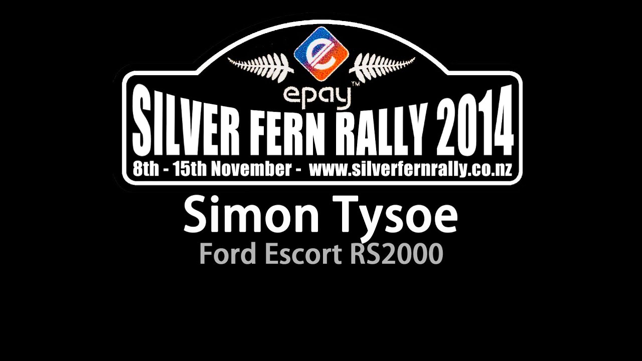 Simon Tysoe - Ford Escort RS2000- Silver Fern Rally 2014 - YouTube