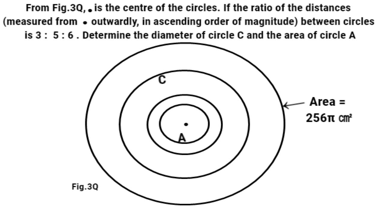 Required To Find The Diameter Of Circle C And The Area Of Circle A ...
