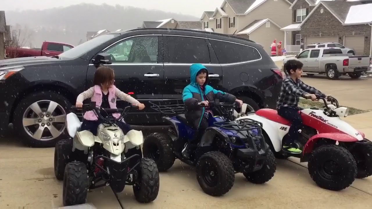 Kids Getting 4 Wheelers - YouTube