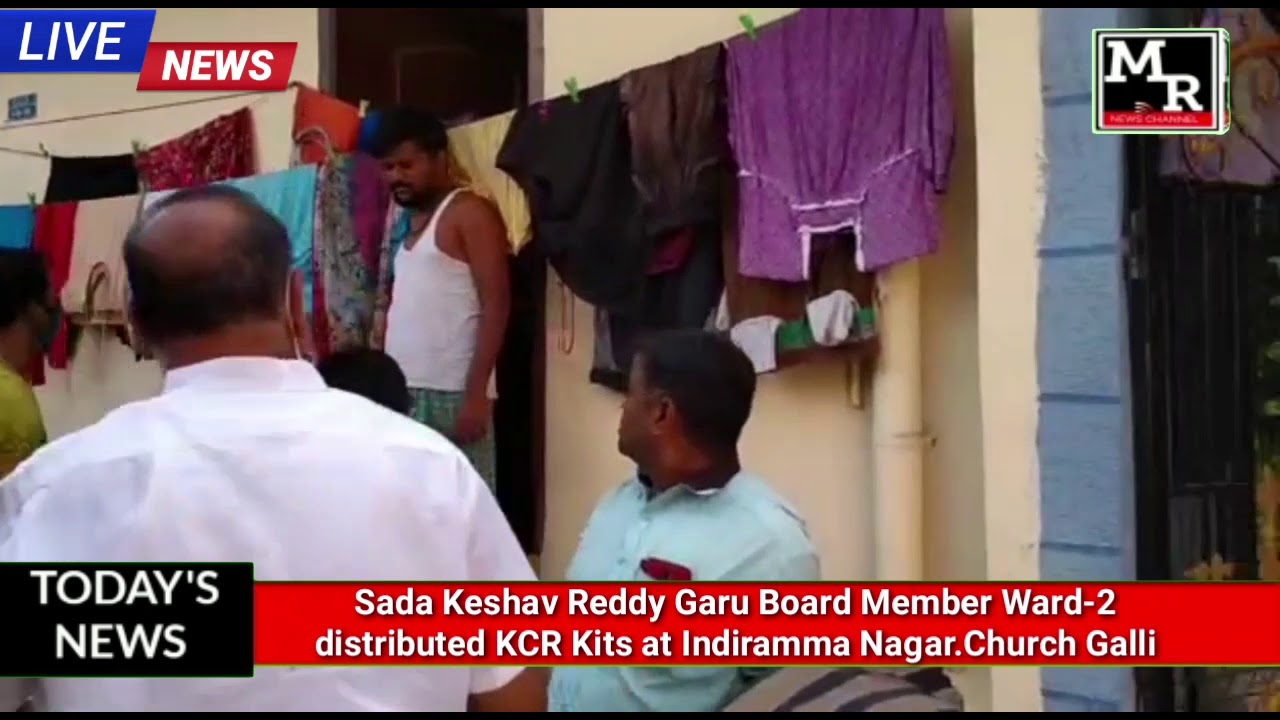 Today Sada Keshav Reddy Garu Board Member Ward-2 distributed KCR Kits ...