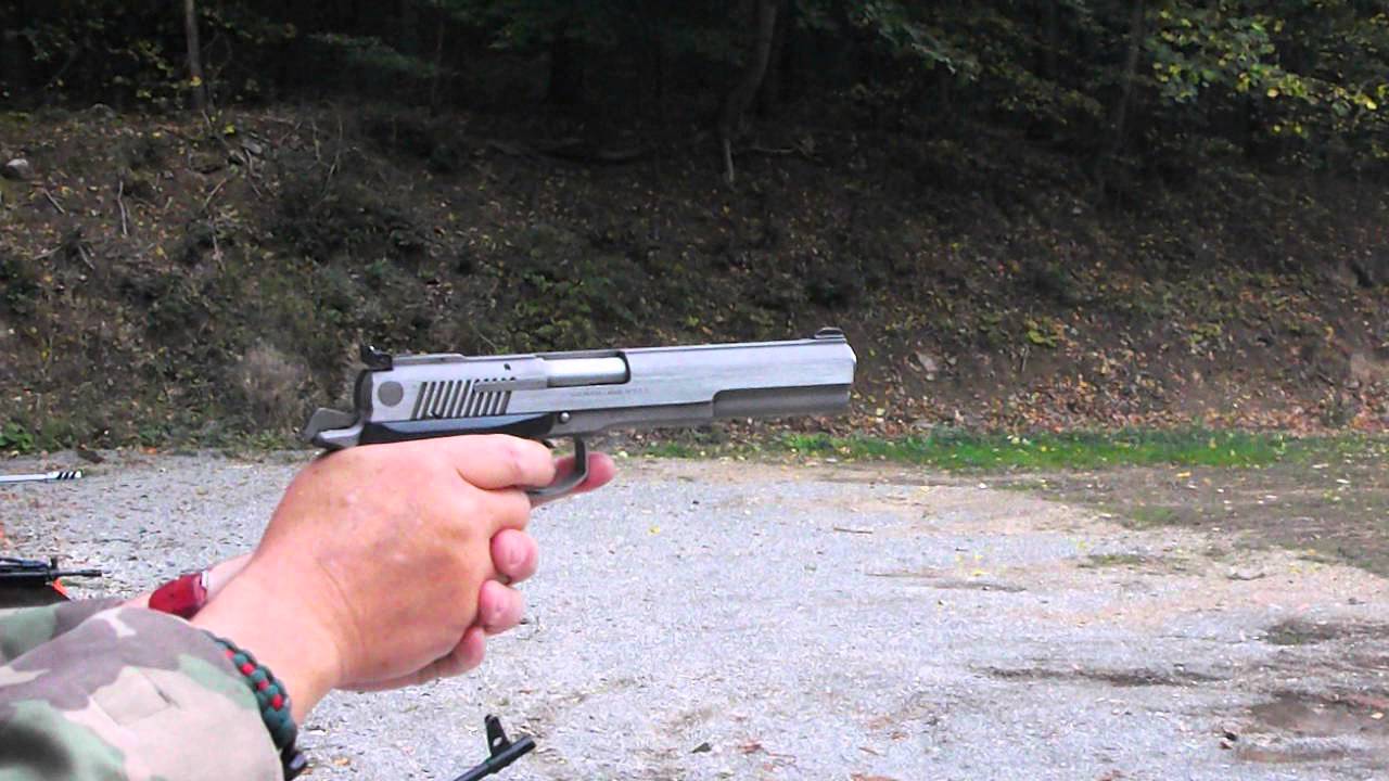 AMT Automag III cal.30 Carbine shooting - YouTube