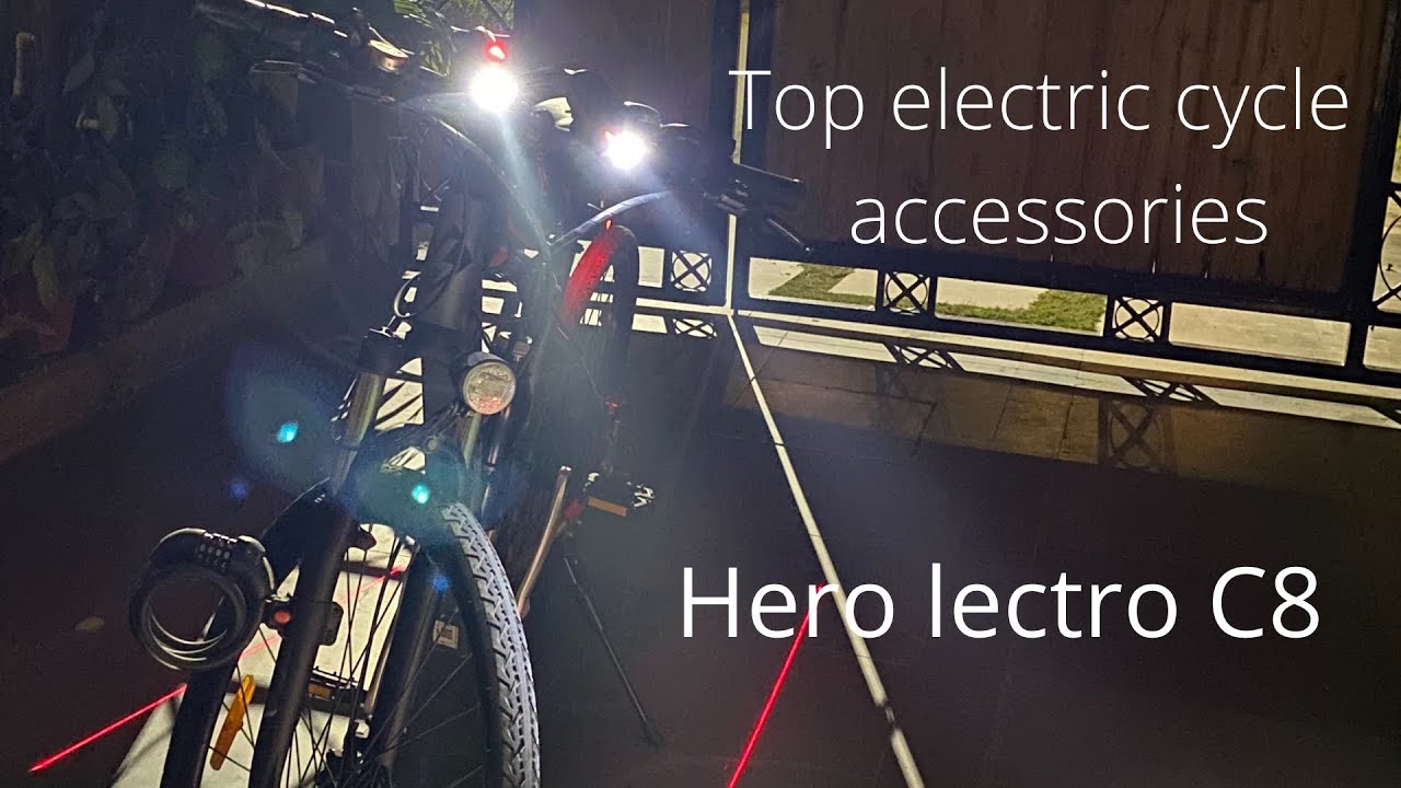 Electric Cycle- Hero lectro C8 - with Must have accessories - Custom ...