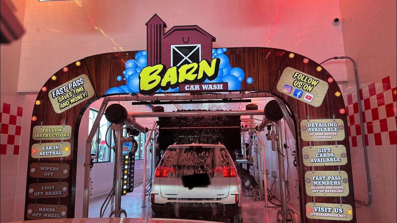 NEWLY REBUILT: Barn Car Wash of Revere: Squire Road Site - YouTube