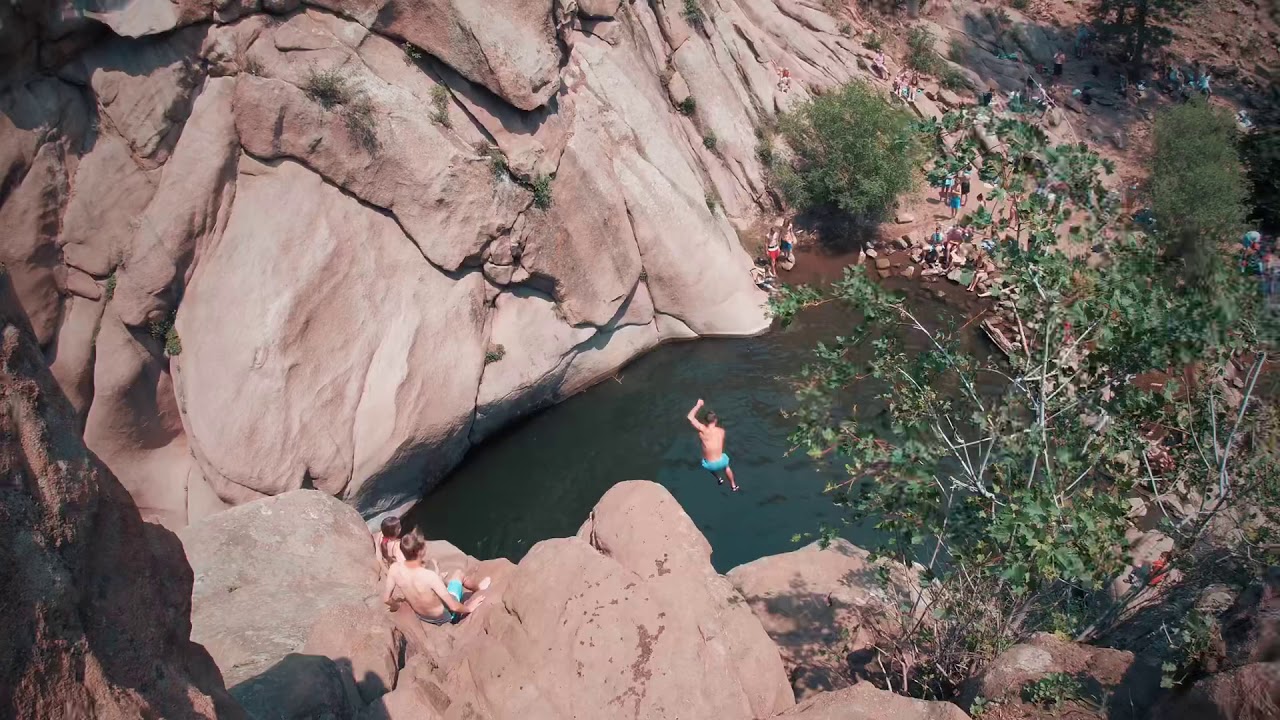 Cliff Jumping at Paradise Cove, Colorado - YouTube