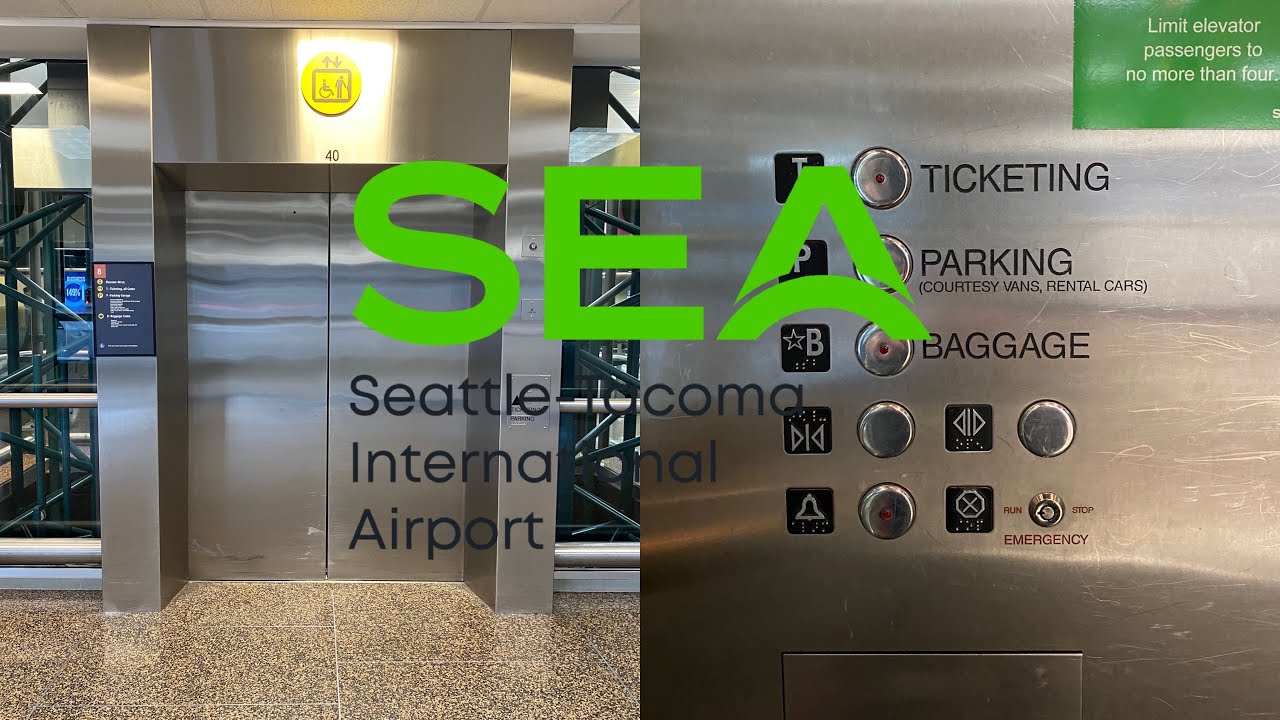 Epic Motor! Scenic Montgomery Hydraulic elevator @ SeaTac Airport ...