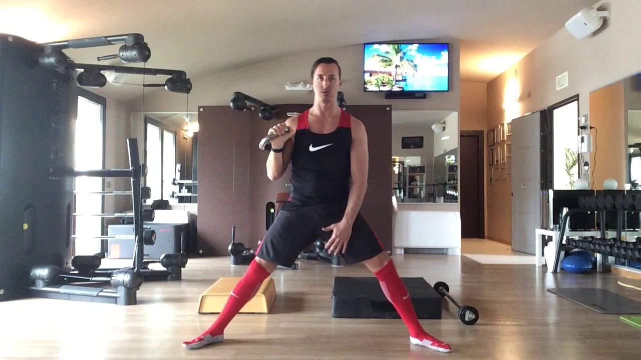 Lateral Lunge & Press 1 Arm - YouTube