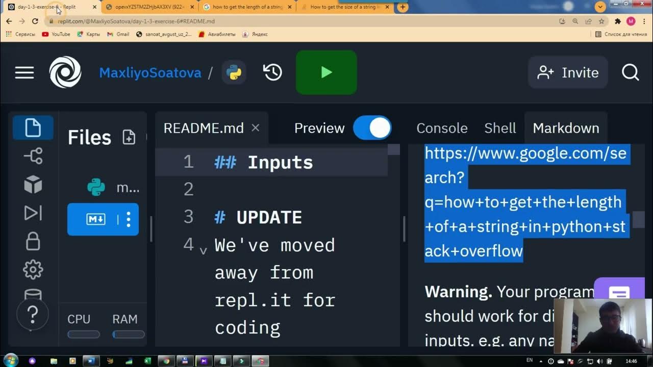 1.6 Python "Input" funksiyasi bo'yicha interaktiv amaliy mashq - YouTube