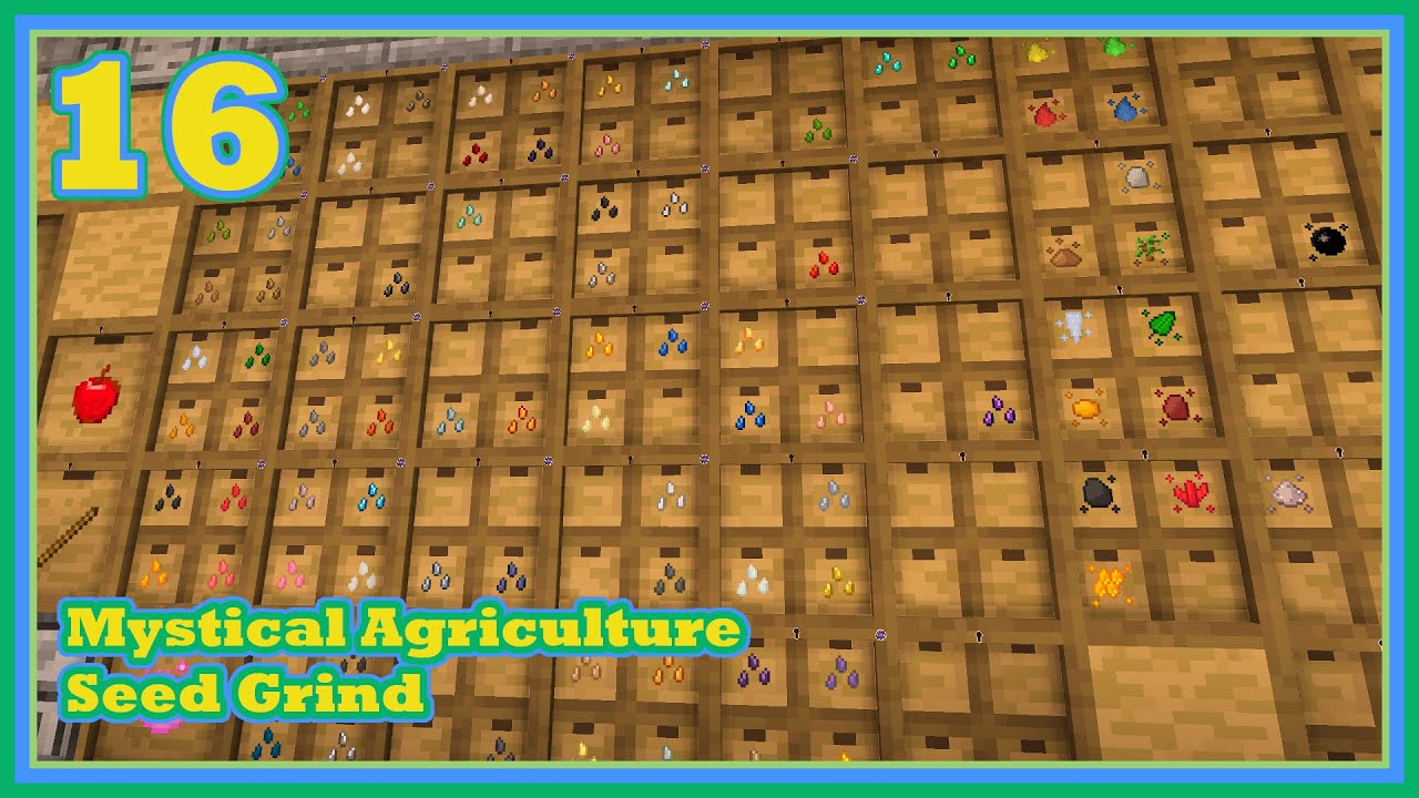 Mystical Agriculture Seed Grind | 16 | Minecraft: FTB Oceanblock - YouTube