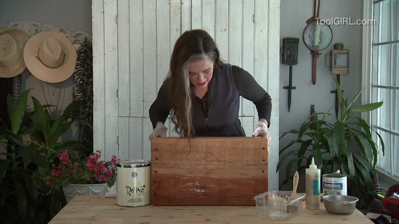 ToolGirl Mag Ruffman - Non-toxic easy crackle finish - YouTube