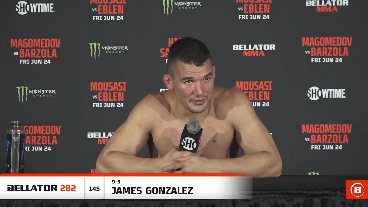 Bellator 282 Post Fight: James Gonzalez on Beating Cody Law - YouTube