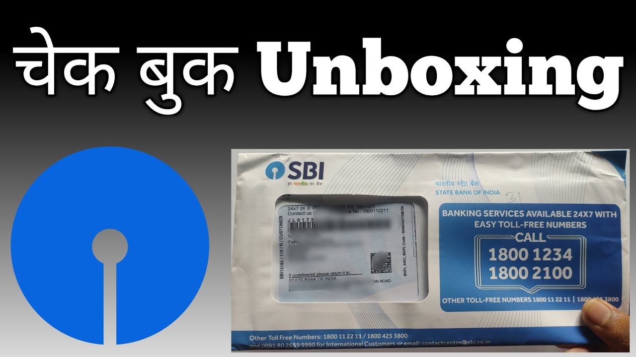 SBI Cheque Book Unboxing | State Bank of India Cheque Book Cheque Book ...