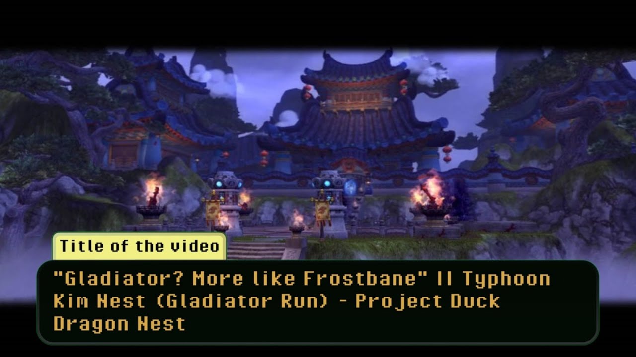 "Gladiator? More like Frostbane" || Typhoon Kim Nest (Gladiator Run ...