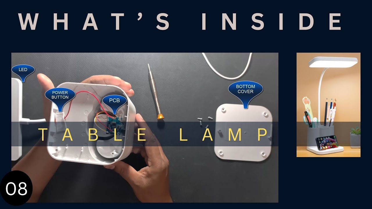 WHATS INSIDE TABLE LAMP - YouTube
