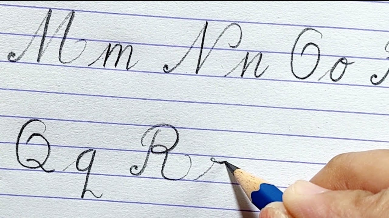HANDWRITING A-Z CAPITAL AND SMALL CURSIVE ALPHABET | NEAT HANDWRITING ...