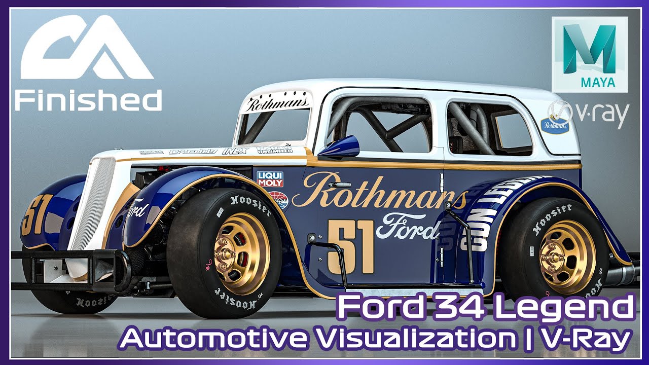 Ford 34 Legend Car | Automotive Visualization - FINAL RENDERS - YouTube