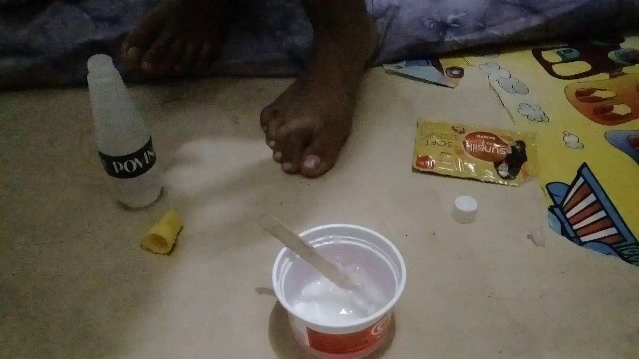 Cara membuat slime dari sirup indra - YouTube