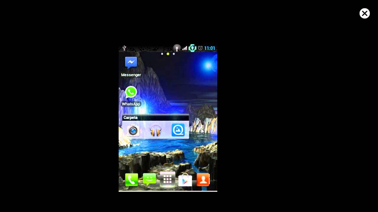 Rom Think Android LG Optimus Hub - YouTube