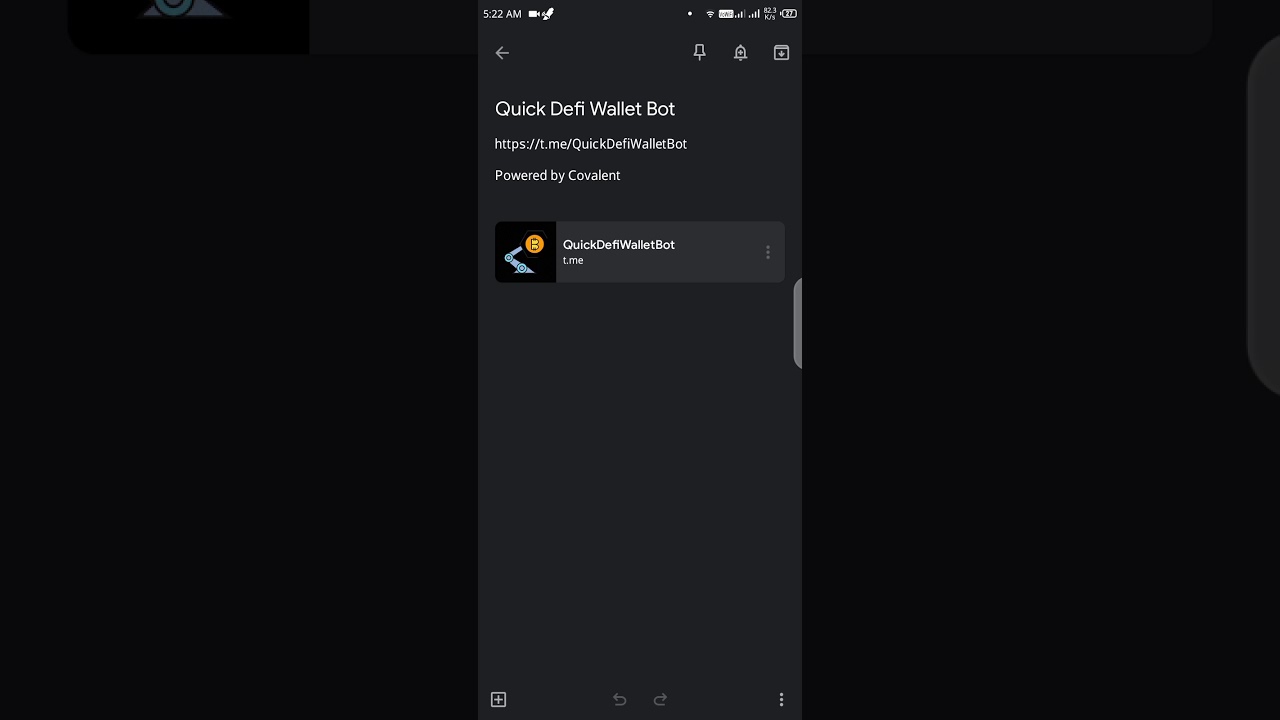 Telegram Wallet Bot - Powered by Covalent API - YouTube