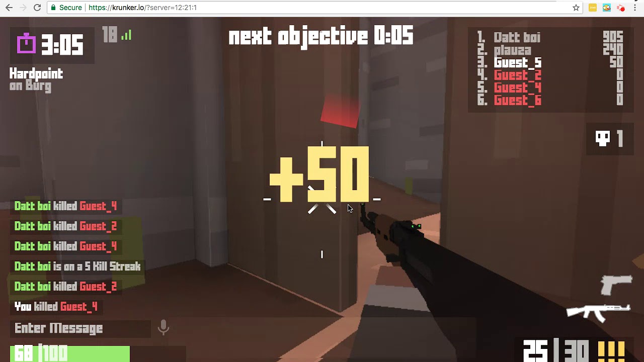 WHen EvEryoNe lEaVes tHe Krunker sErveR - YouTube