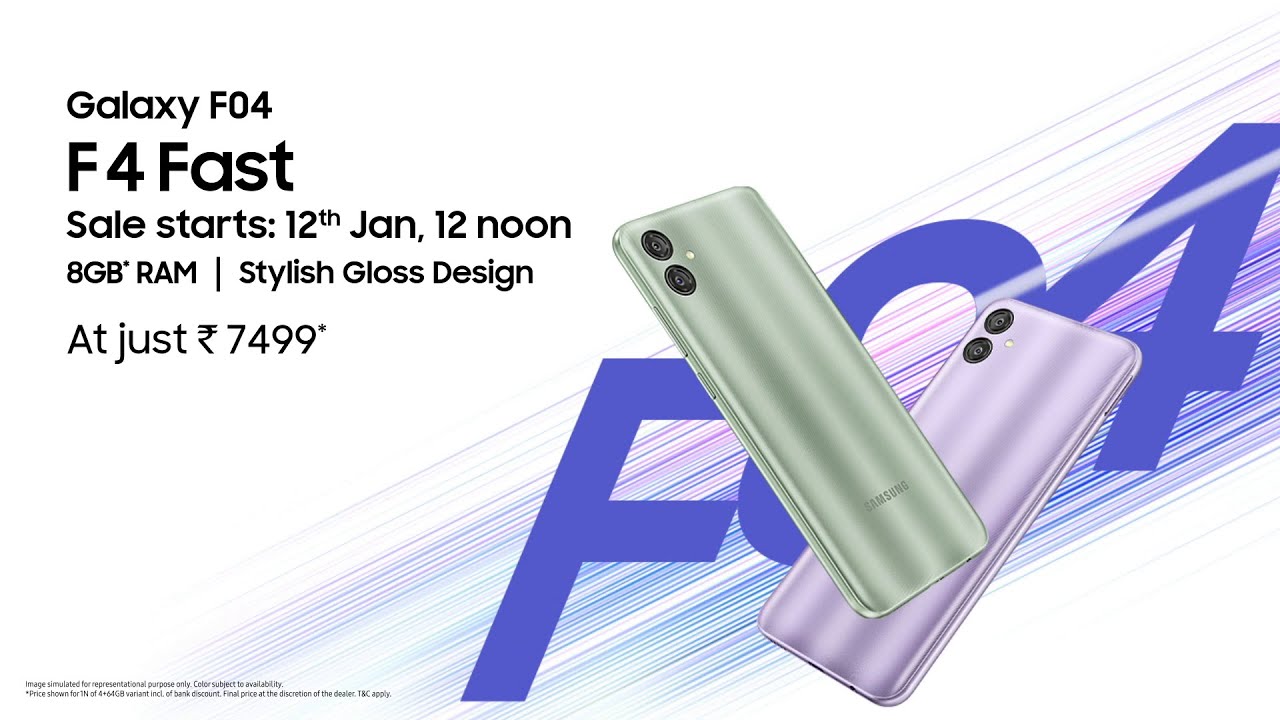 F 4 Fast | Galaxy F04 with 8GB RAM I Samsung - YouTube
