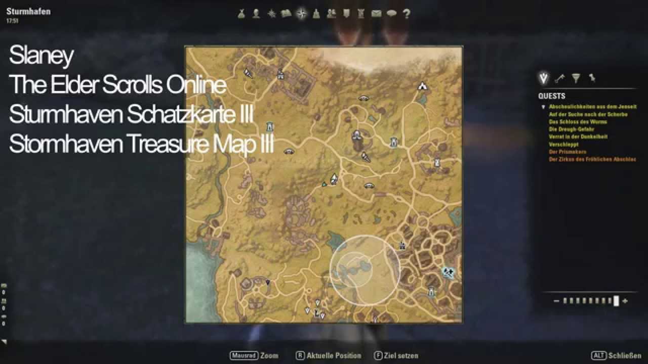Elder Scrolls Online Sturmhafen Schatzkarte III - Stormhaven Treasure ...