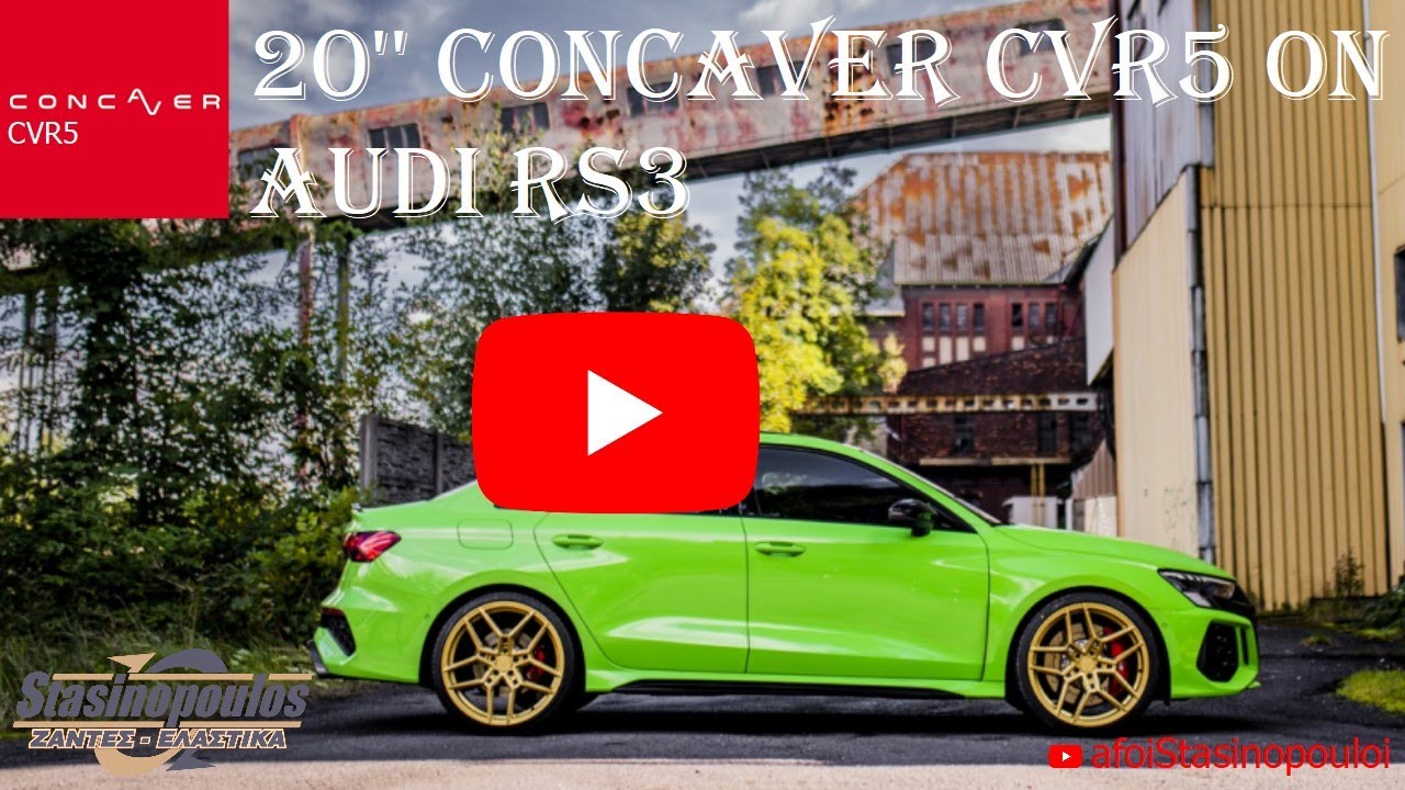 ΖΑΝΤΕΣ 20'' CONCAVER CVR5 ON AUDI RS3 - YouTube