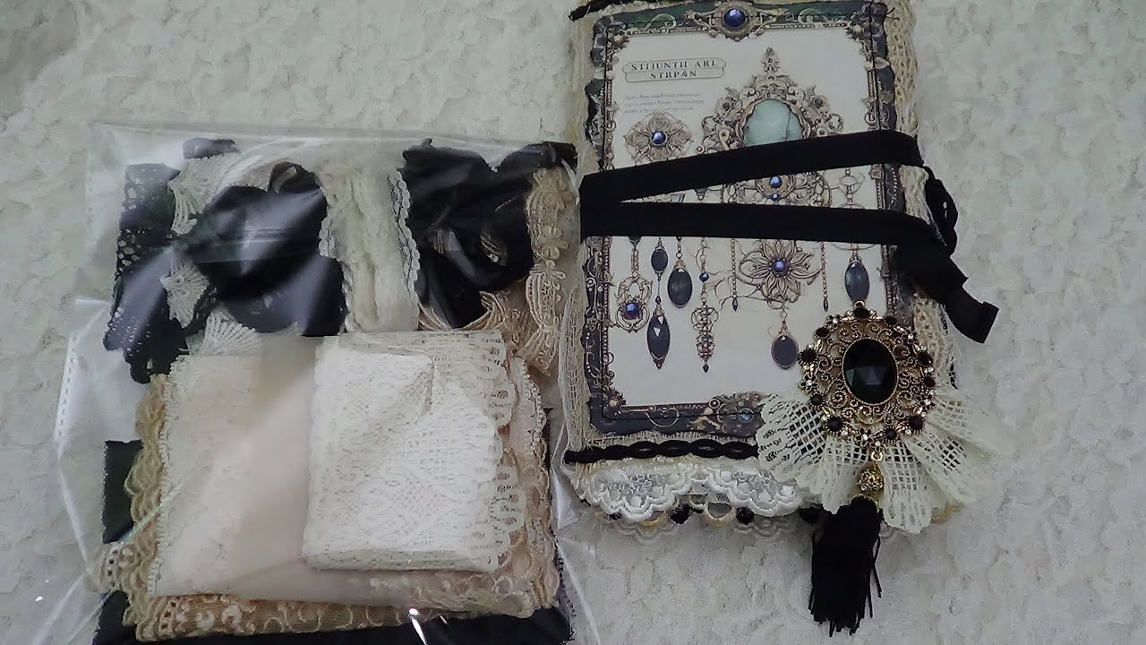 Journal Mini Banner Altered Appliques SOLD - YouTube