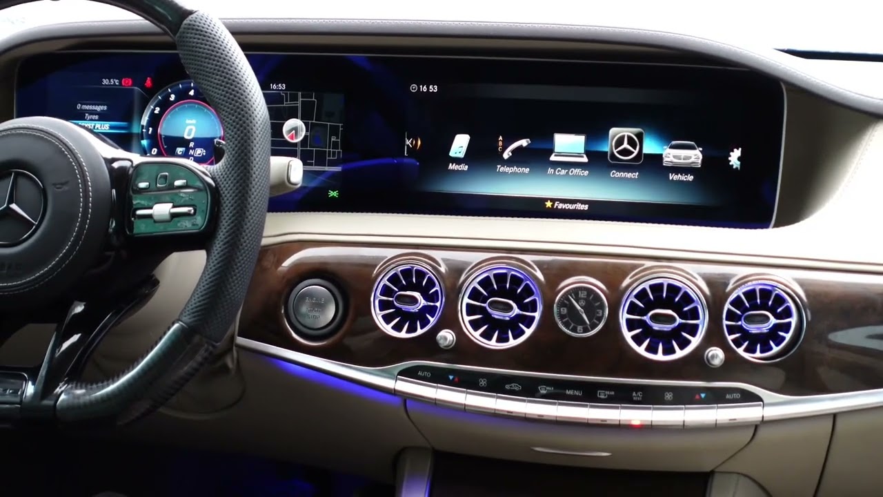 Retrofit Screen W222 MERCEDES BENZ S-Class Upgrade Instrument Screen ...