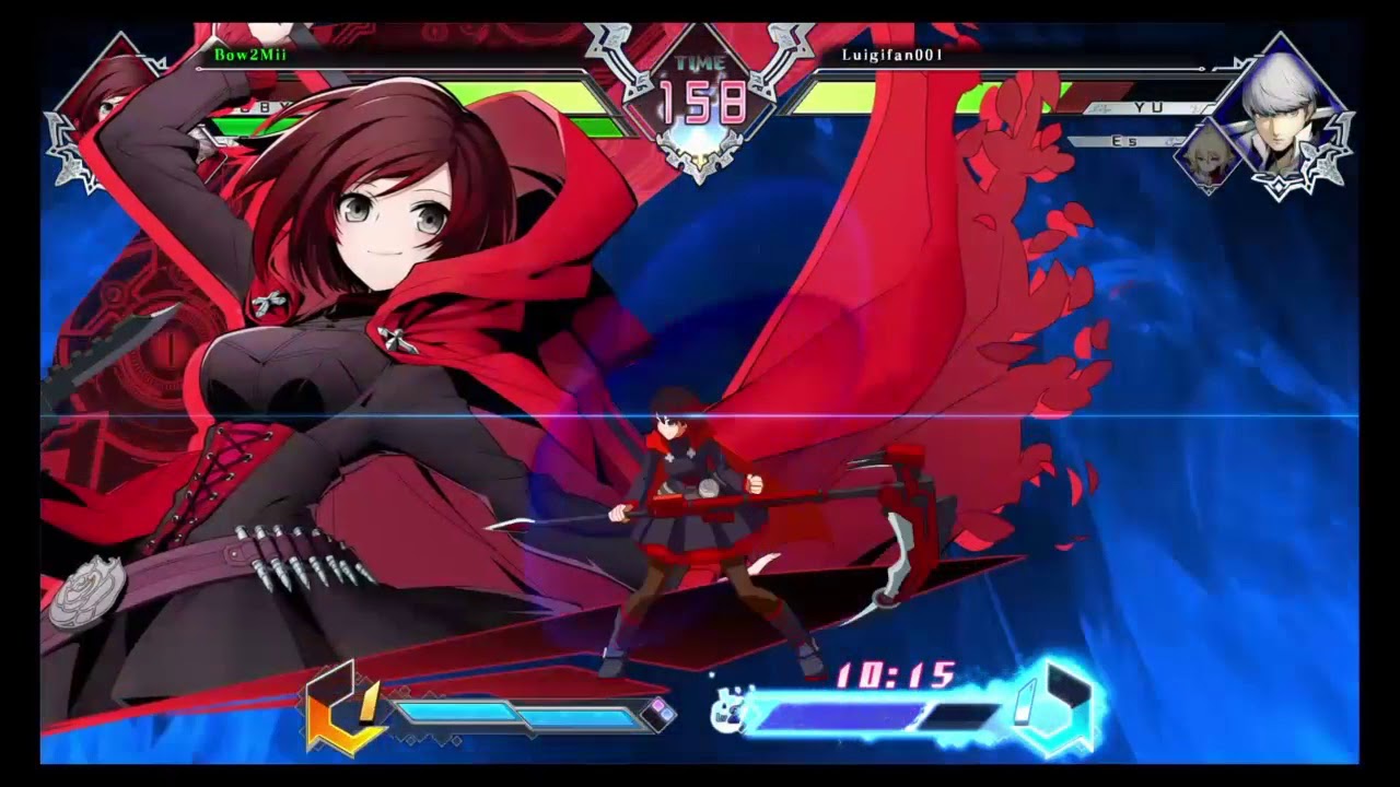Blazblue Cross Tag Battle Ruby Rose Highlights - YouTube