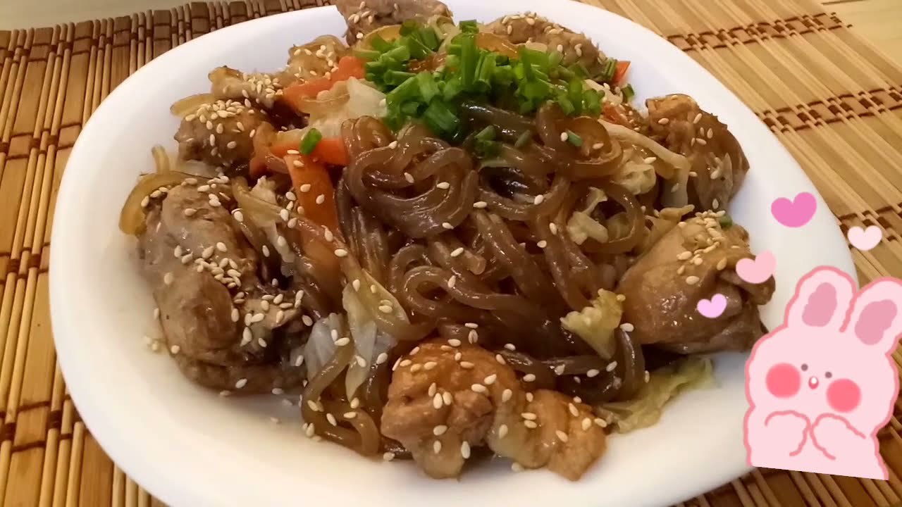 Pancit Guisado (using Korean Glass Noodles) - YouTube