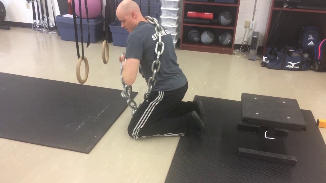 Loading Push Ups with Chains - YouTube