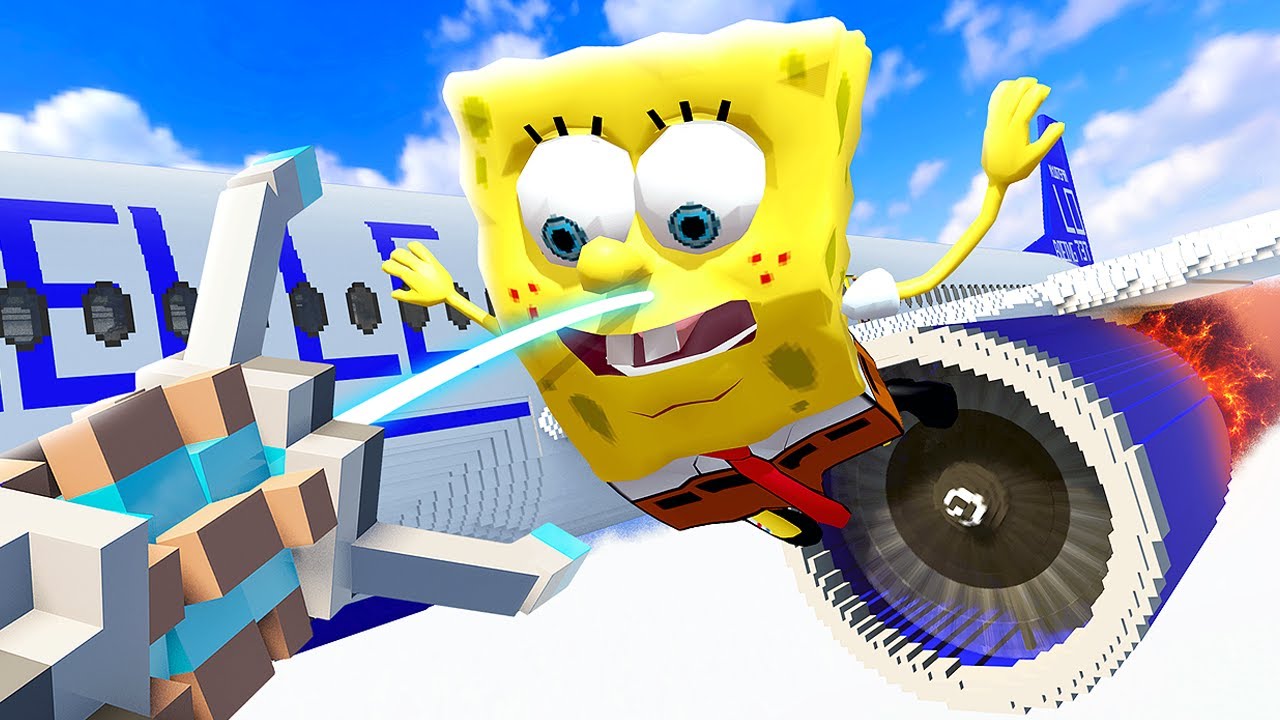 Throwing SPONGEBOB Into Plane Engine - Teardown Mods Gameplay - YouTube
