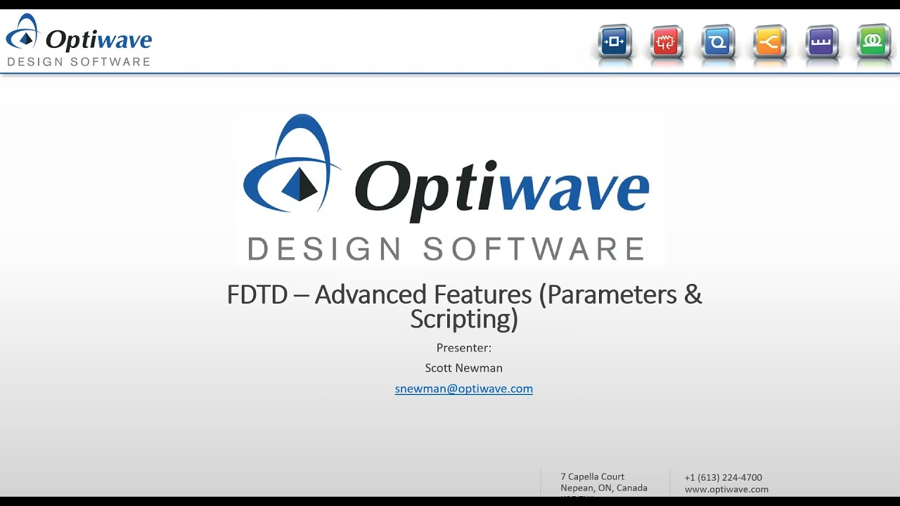 OptiFDTD Advanced Features - YouTube