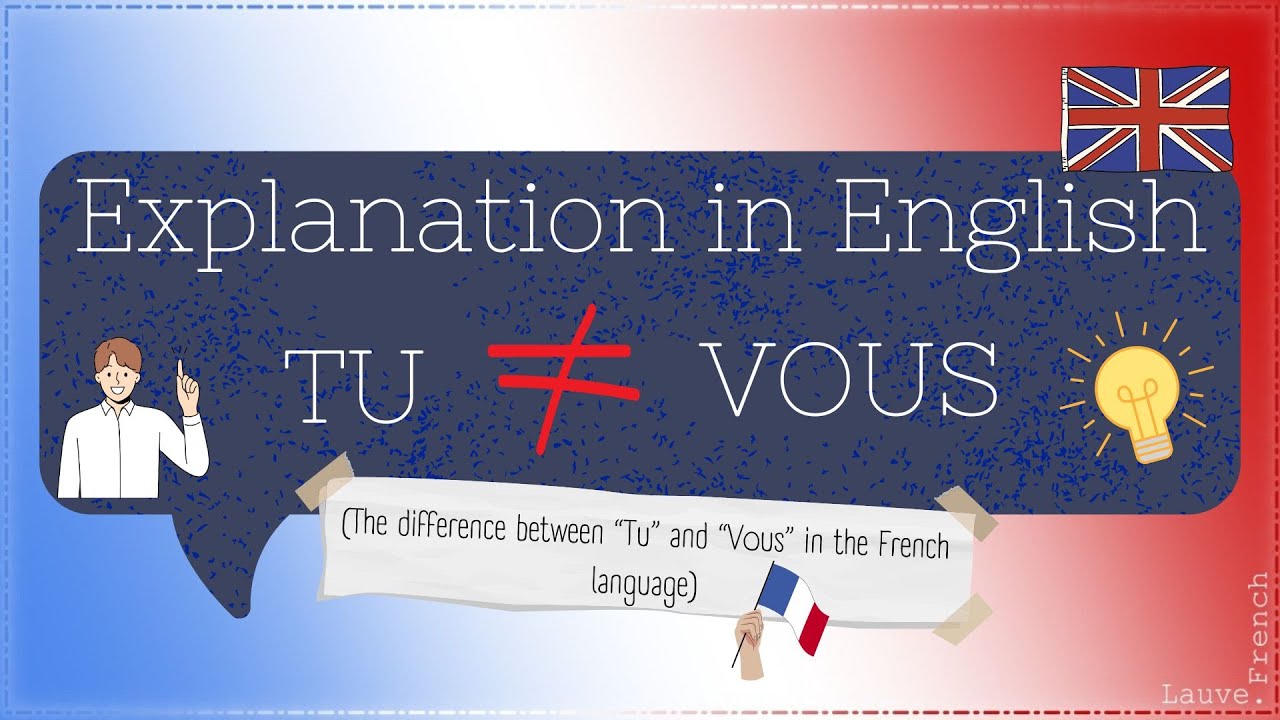 In English : the difference between TU and VOUS ⚠️🇫🇷 🗣️ - YouTube