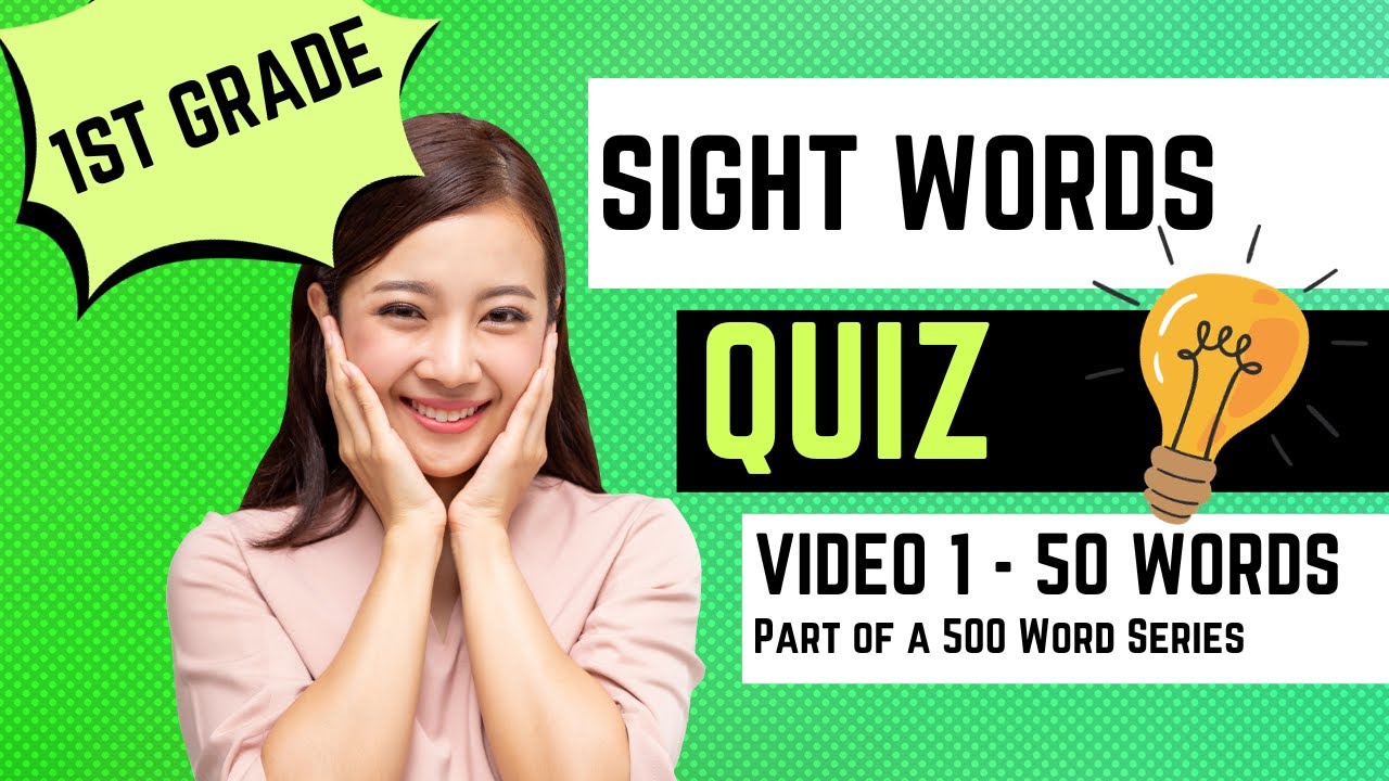 Fun and Educational Sight Words Quiz for 1st Graders - YouTube