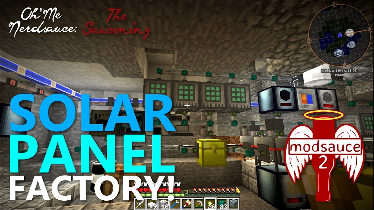 Minecraft Modsauce 2 - Solar Panel Factory! - Solar Flux & Ex Nihilo ...