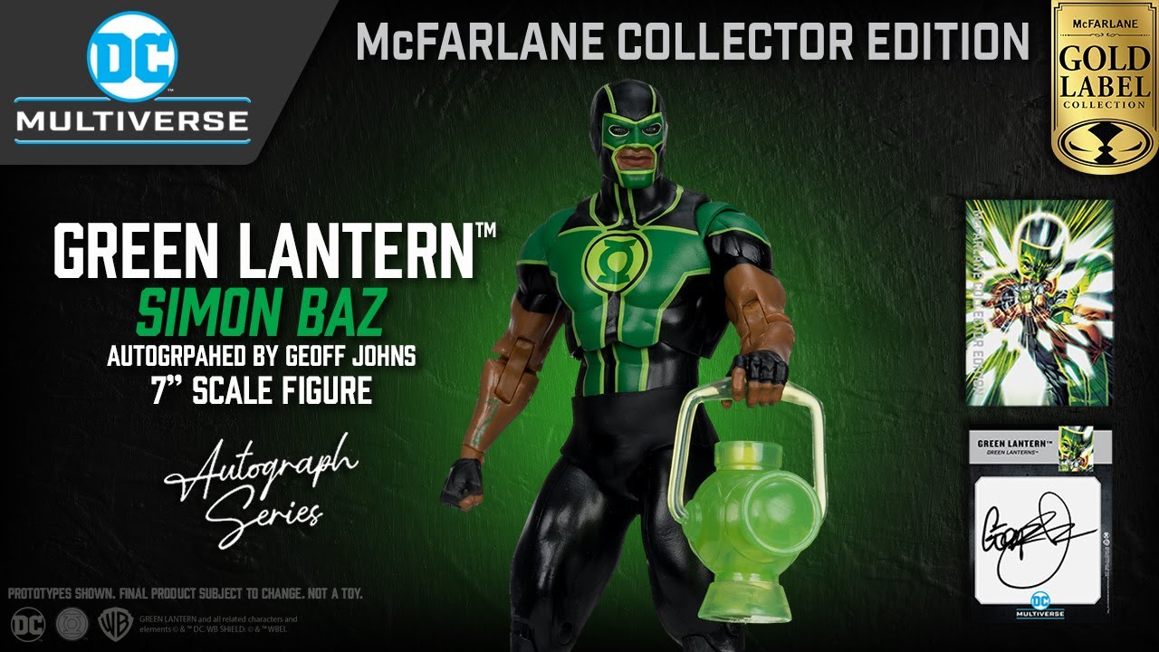 NEW DC Multiverse™ Green Lantern™ Simon Baz, Autographed GL 7" Scale ...