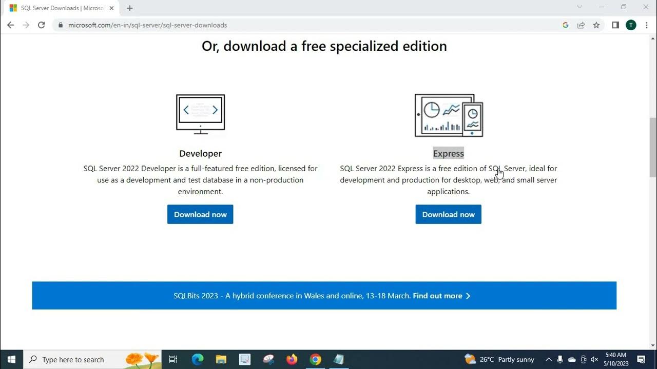 How to Download and install SQL Server 2022 Express Edition Custom ...
