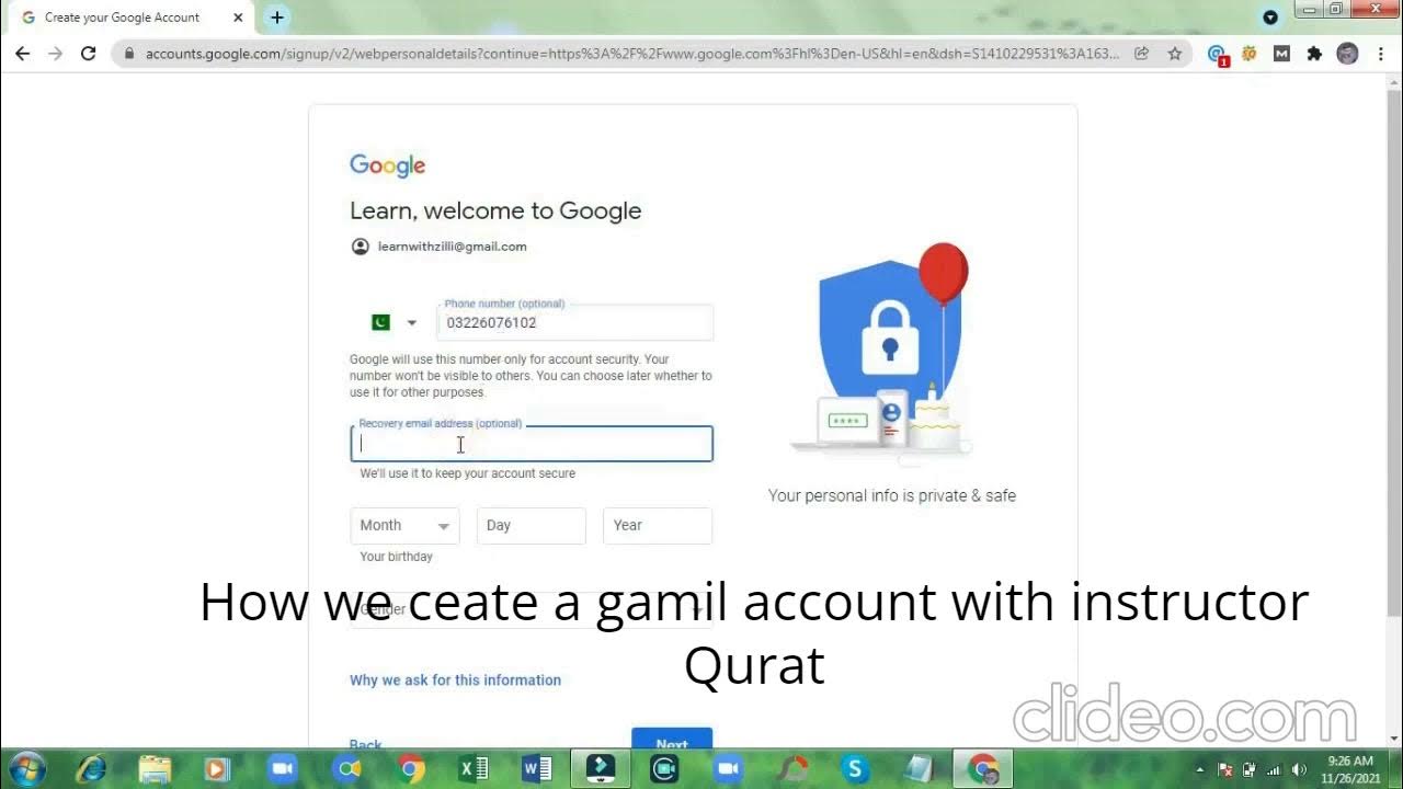 How to Create Gmail Account in Mobile, Laptop | Google Account Kaise Banaye - YouTube