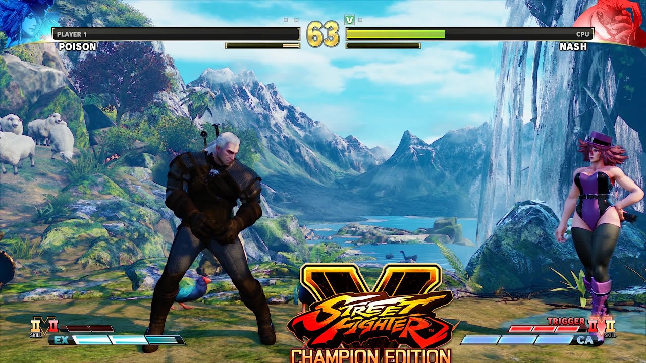 Street Fighter V AE Poison vs Nash PC Mod - YouTube