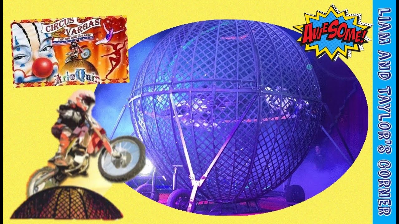 CIRCUS VARGAS - ArleQuin Motor Bike Cage Riders, Globe of Death (Pt 7 ...