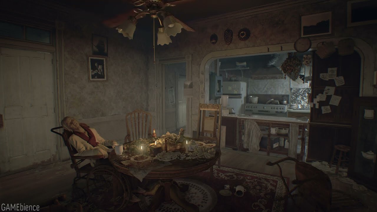 3 Hour - Resident Evil 7 - Dining Room Ambience - YouTube