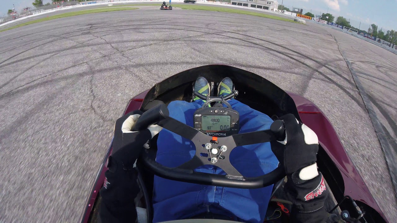 Kaden cook sportsdrome speedway in go karts. Heat race - YouTube