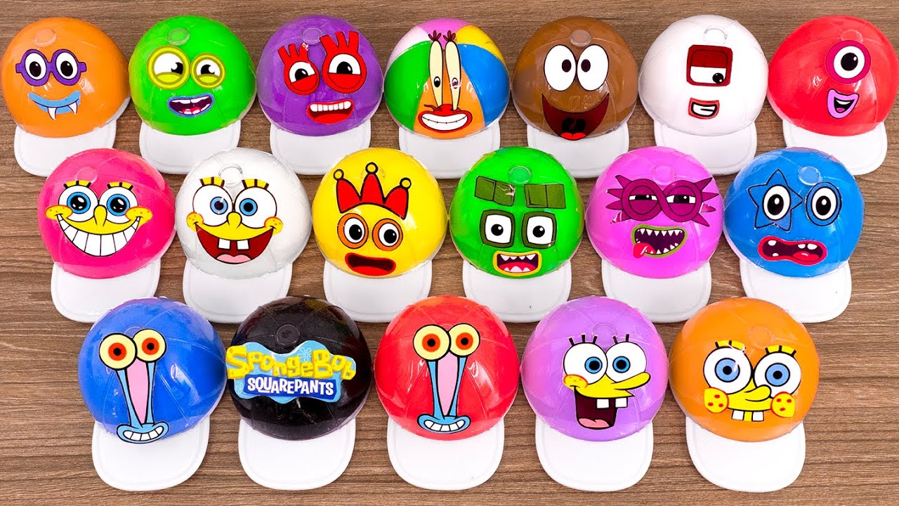 Mixed Shapes: Looking For Hat Slime With Numberblocks - Satisfying ...