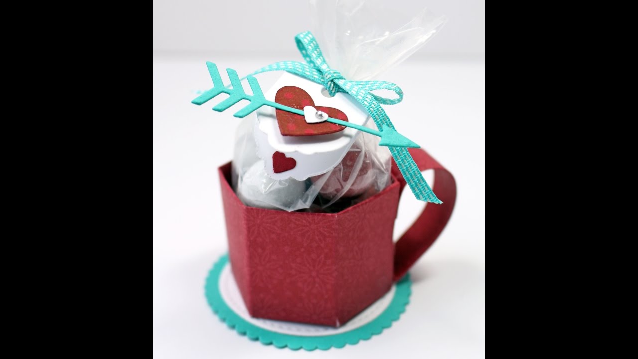 Stampin Up Love Notes How to make a Valentine Mini Mug - YouTube