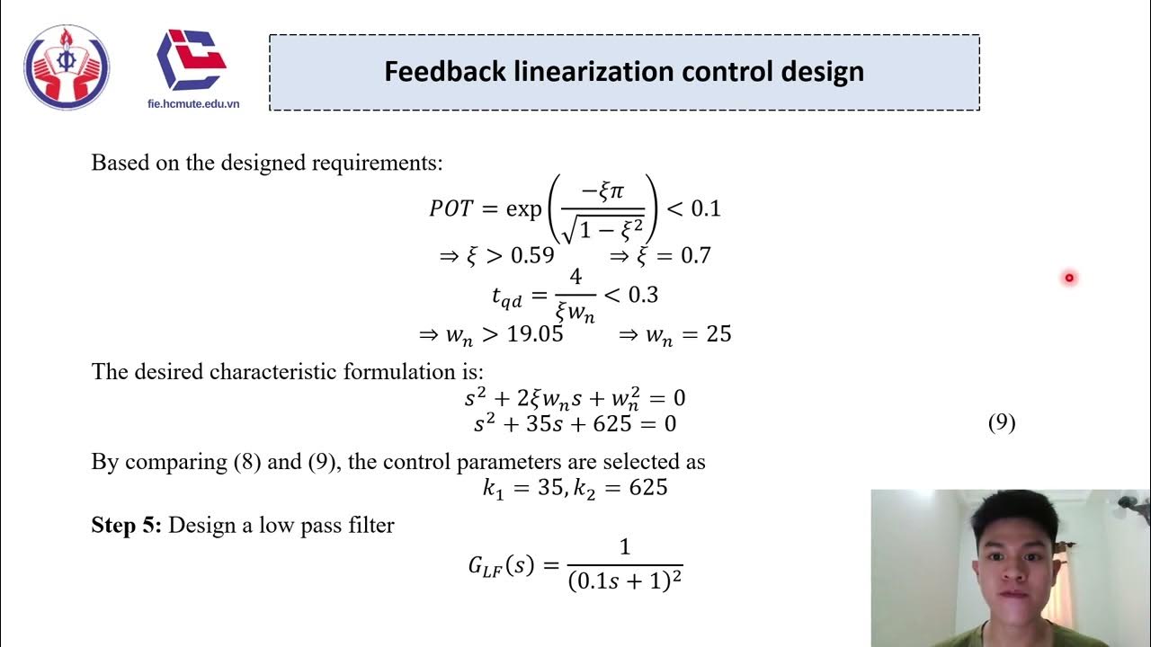 Design feedback linearization control for nonlinear system (Nonlinear control) - YouTube