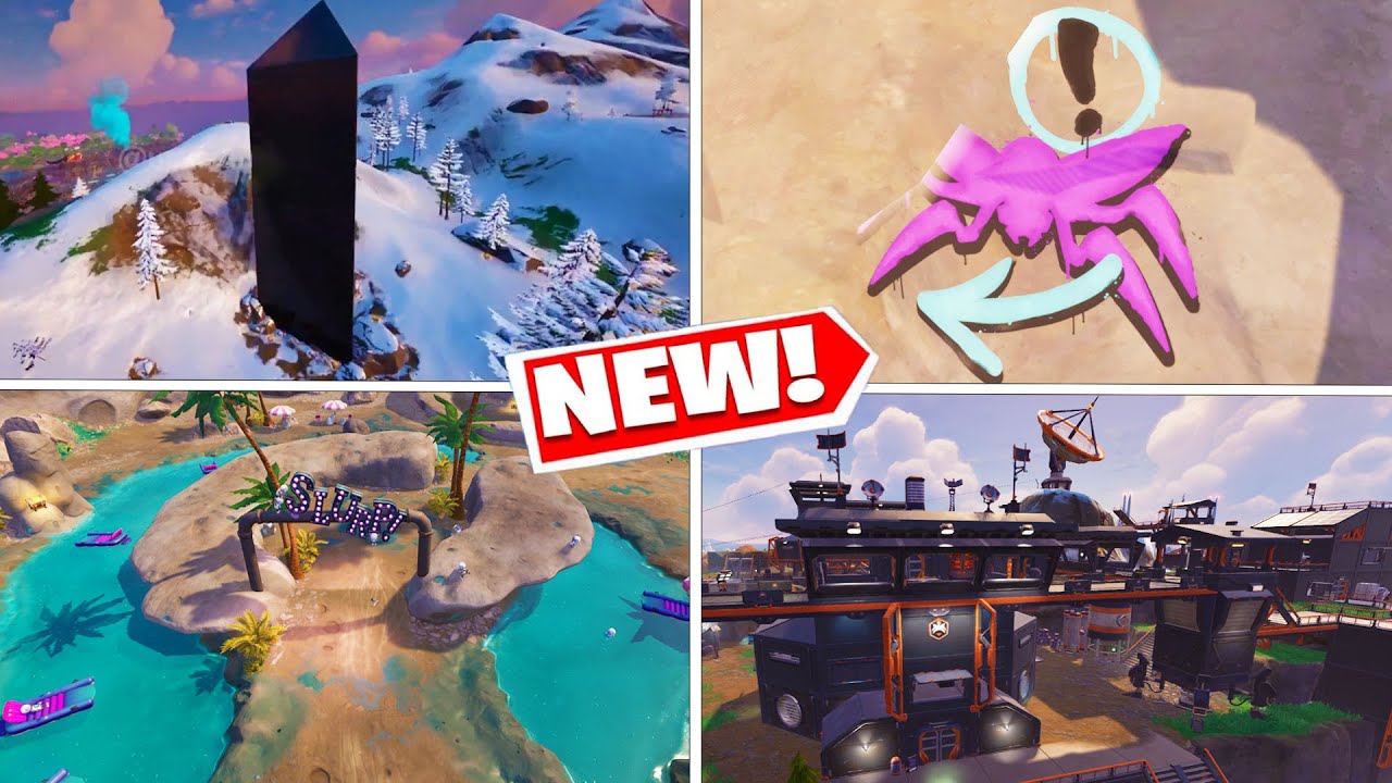 All New Secret locations & Map Changes in Fortnite Chapter 6 Season 5 ...