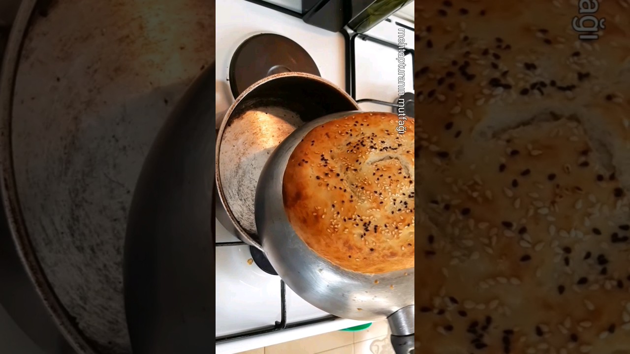 👩‍🍳😮FIRIN KULLANMADAN RAMAZAN PİDESİ NASIL YAPILIR 🥨🍞 #pratiktarifler # ...