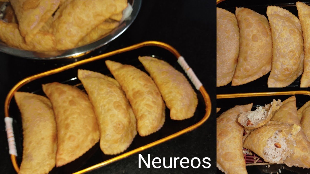 Dry Fruits Neureos Recipe | Crispy Nevri using whole wheat Flour|Goan ...